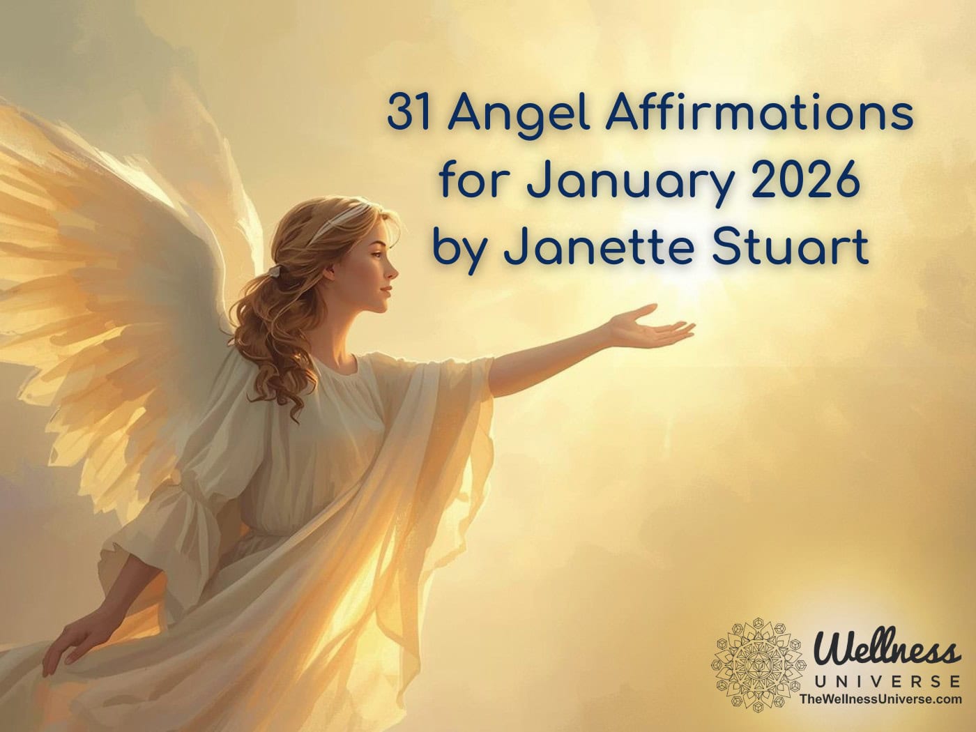 31 Angel Affirmations for January 2026 - The Wellness Universe Blog